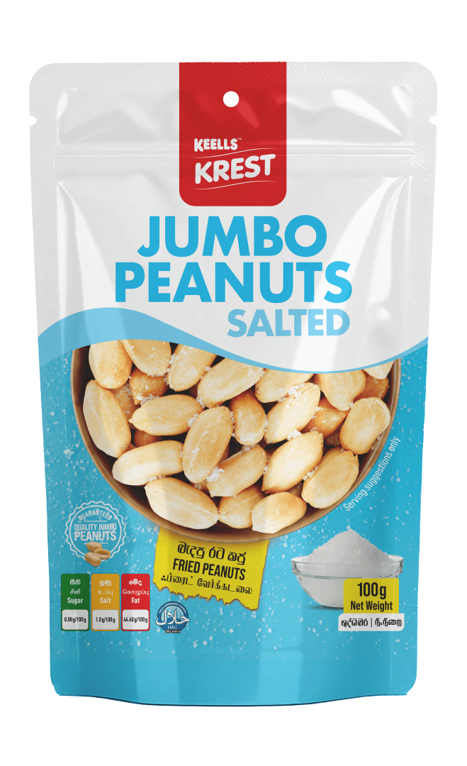 Buy Keells Krest Salted Jumbo Peanuts 100g - Keells Food Products PLC ...