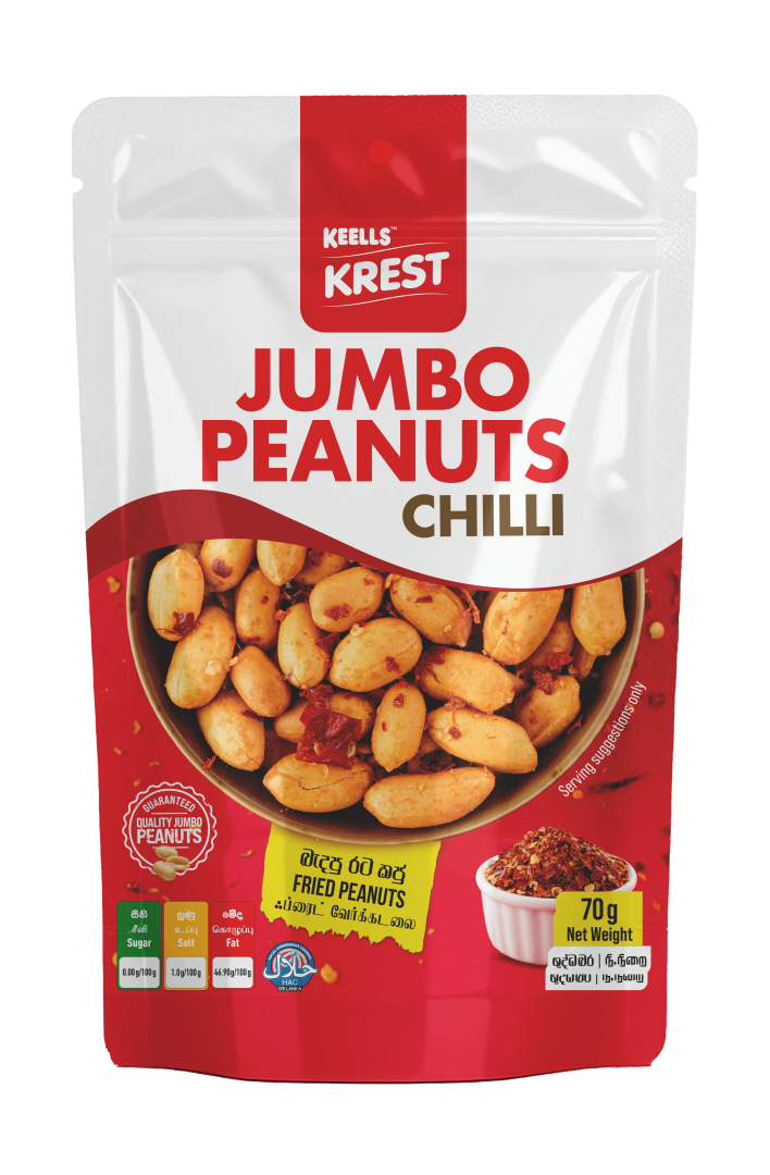 Buy Keells Krest Chilli Jumbo Peanuts 70g - Keells Food Products PLC ...