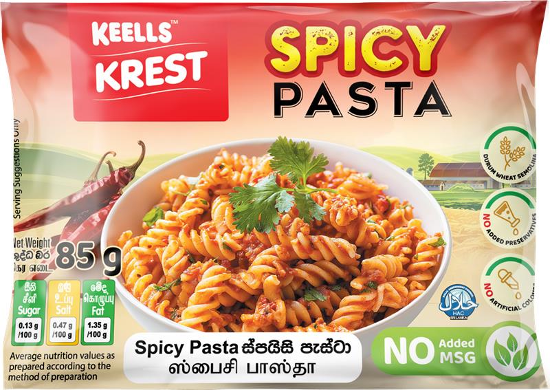 Buy Keells Krest Spicy Pasta 85g - Keells Food Products PLC - Colombo
